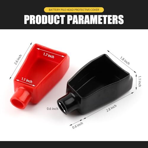 2 PCS Car Power Supply Terminal Protection Cover, Flame Retardant PVC ...
