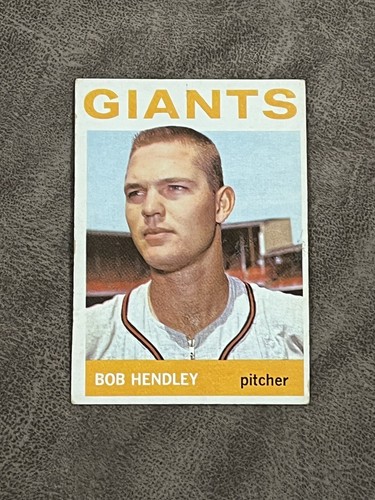 1964 Topps Bob Hendley #189 EX-NM San Francisco Giants | eBay