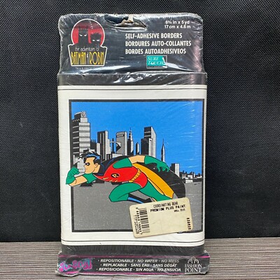 1994 Vintage Batman & Robin Wallpaper Adhesive Border By Imperial 6 3/4 ...