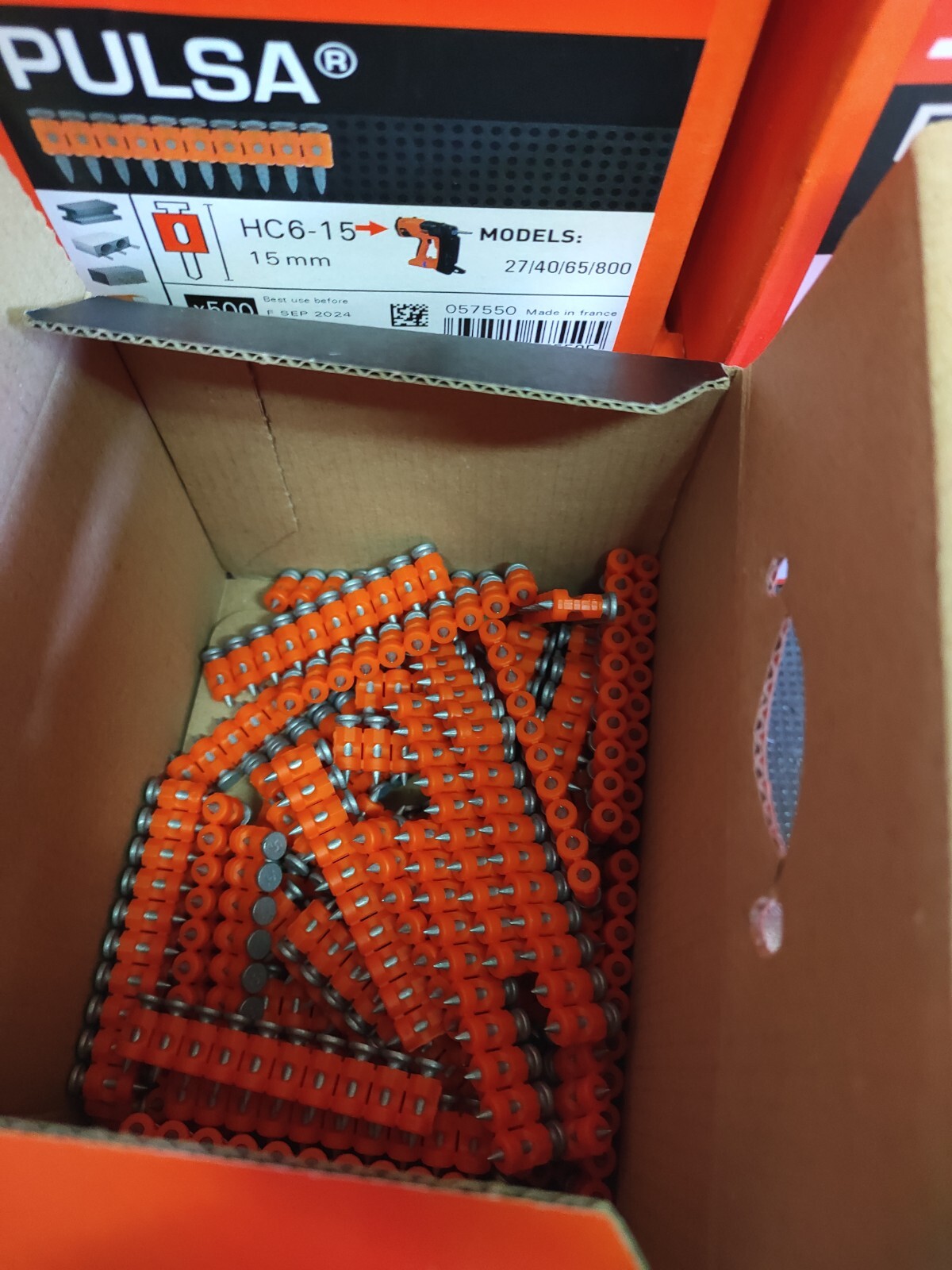 SPIT Pulsa 800 Nails HC6-15 Pins with Gas 15mm (057550) 3439510575505 ...