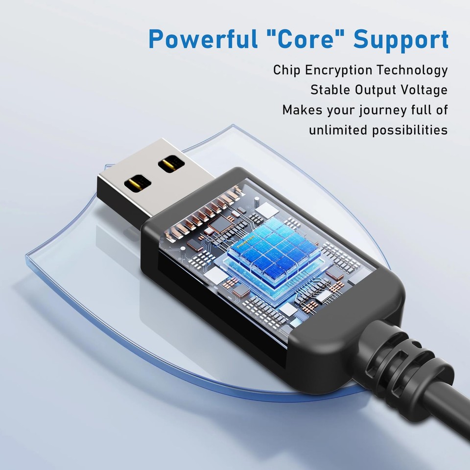 Cobra Radar Detector Power Cable - USB to DC3.5 Plug, Replacement for ...