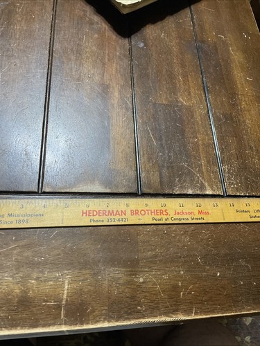 Vintage JACKSON , MISSISSIPPI advertising Ruler HEDERMAN BROTHERS | eBay