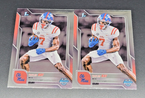 2025 Bowman U Chrome TRAYLON RAY 1st Base LOT (x2) Ole Miss #134 | eBay