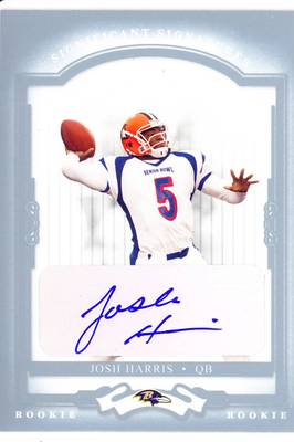 josh harris rookie rc draft auto autograph bowling green college #/25 ...