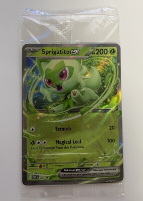 Pokémon TCG: Sprigatito EX #SVP087- Paldea Adventure Chest Sealed Promo ...