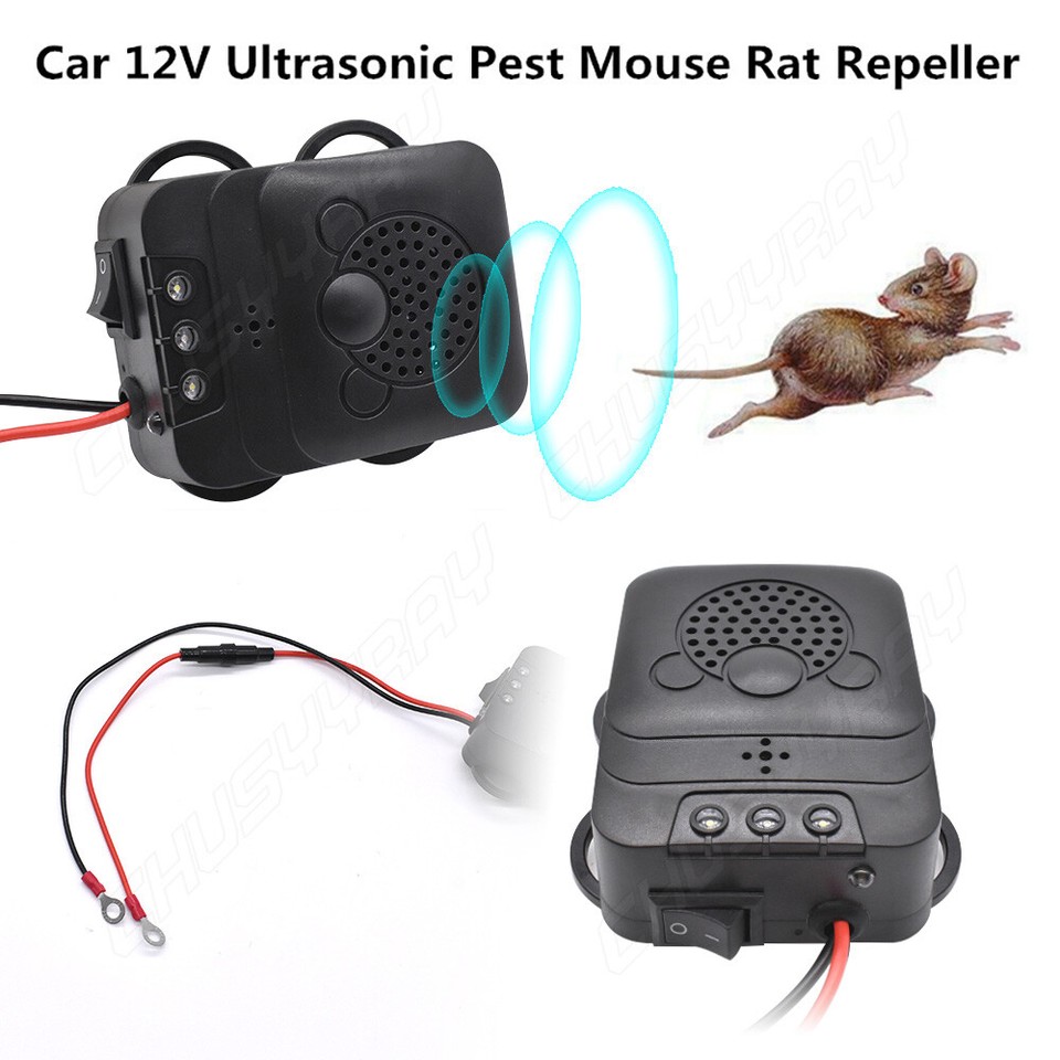 Car Vehicle Ultrasonic Under Hood Mouse Pest Repellent Mice Rat Rodent ...
