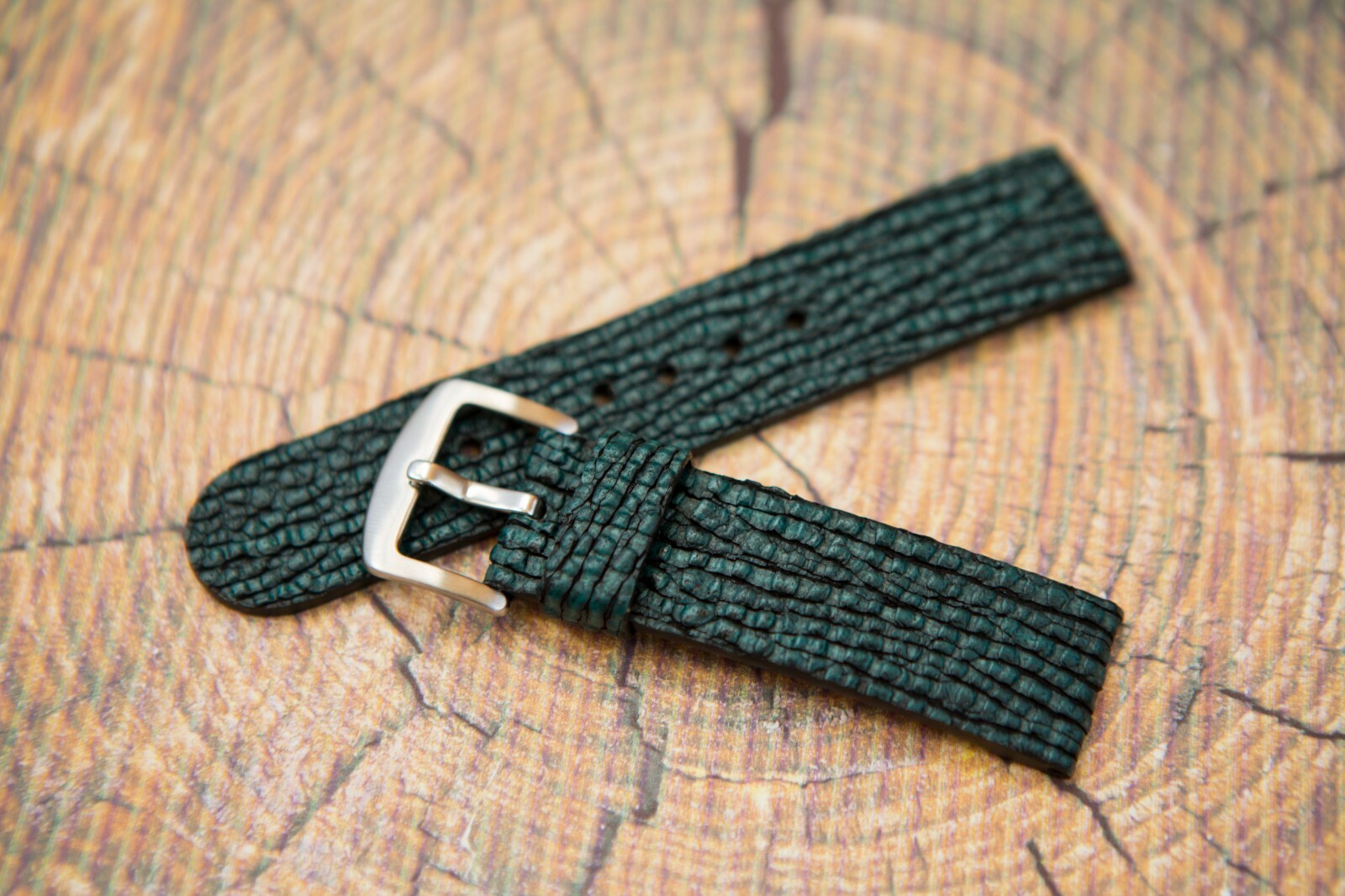 Green leather watch strap 18mm 19mm 20mm 21mm 22mm 23mm 24mm 25mm 26mm ...