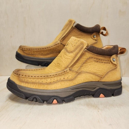 Mostelo Leather Ankle Boots Fashion Chelsea Boots Outdoor Hiking ...
