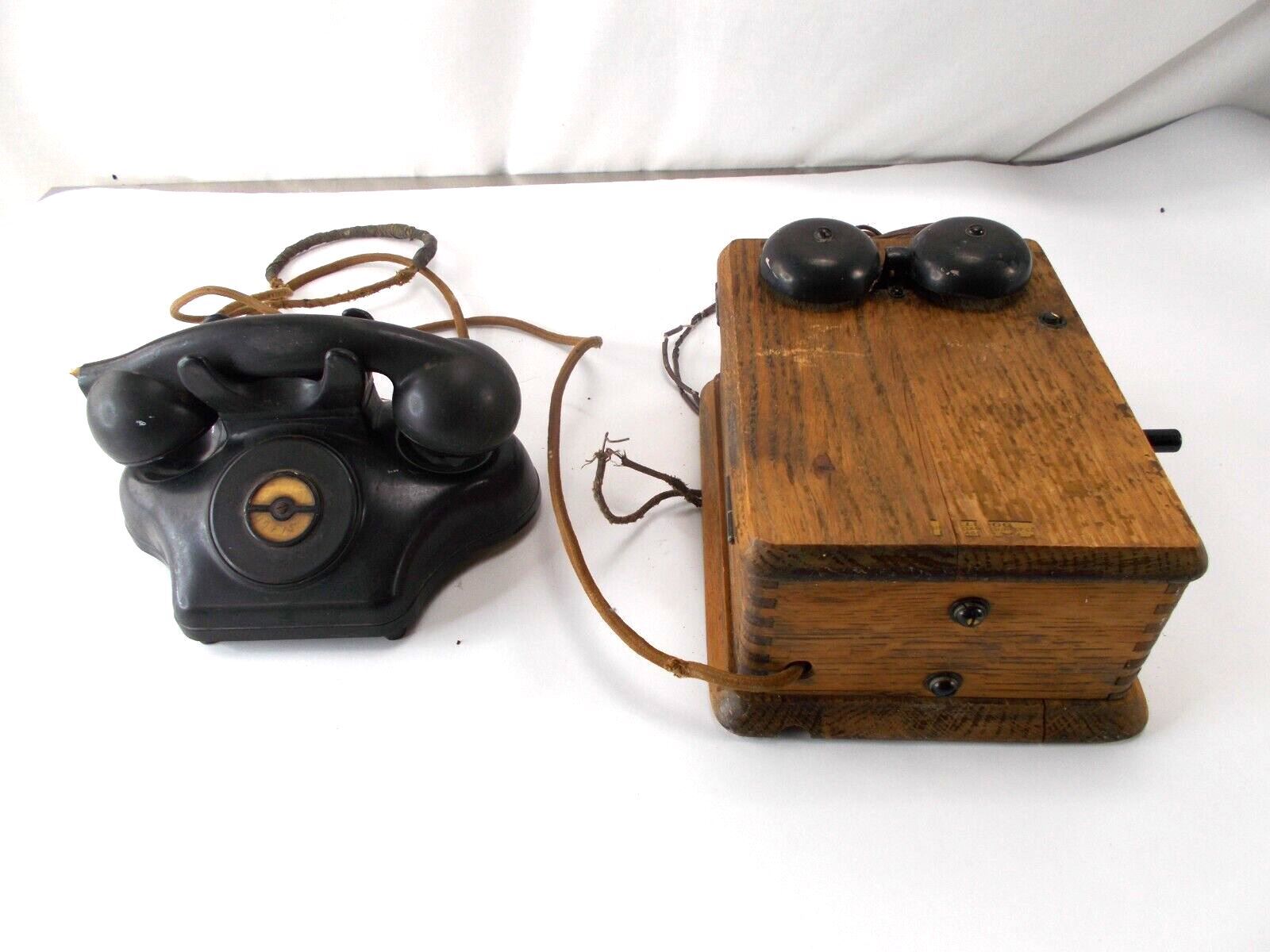 Antique Kellogg Desk Phone, Ringer Magneto Box Sonoma County Jail | eBay