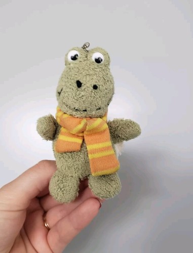 Tiny Small Soft Toy NICI Frog Green SOFT TOY Vintage Has A Scarf Was A ...
