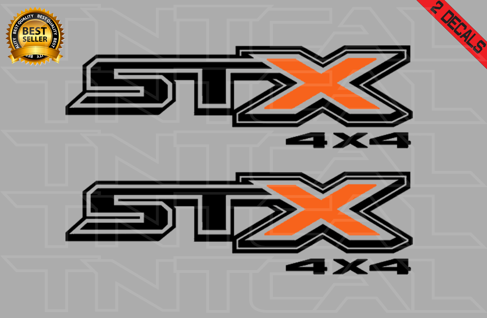 STX 4x4 Decal Set Fits: 2015 - 2021 F150 F250 Truck Vinyl Sticker black ...