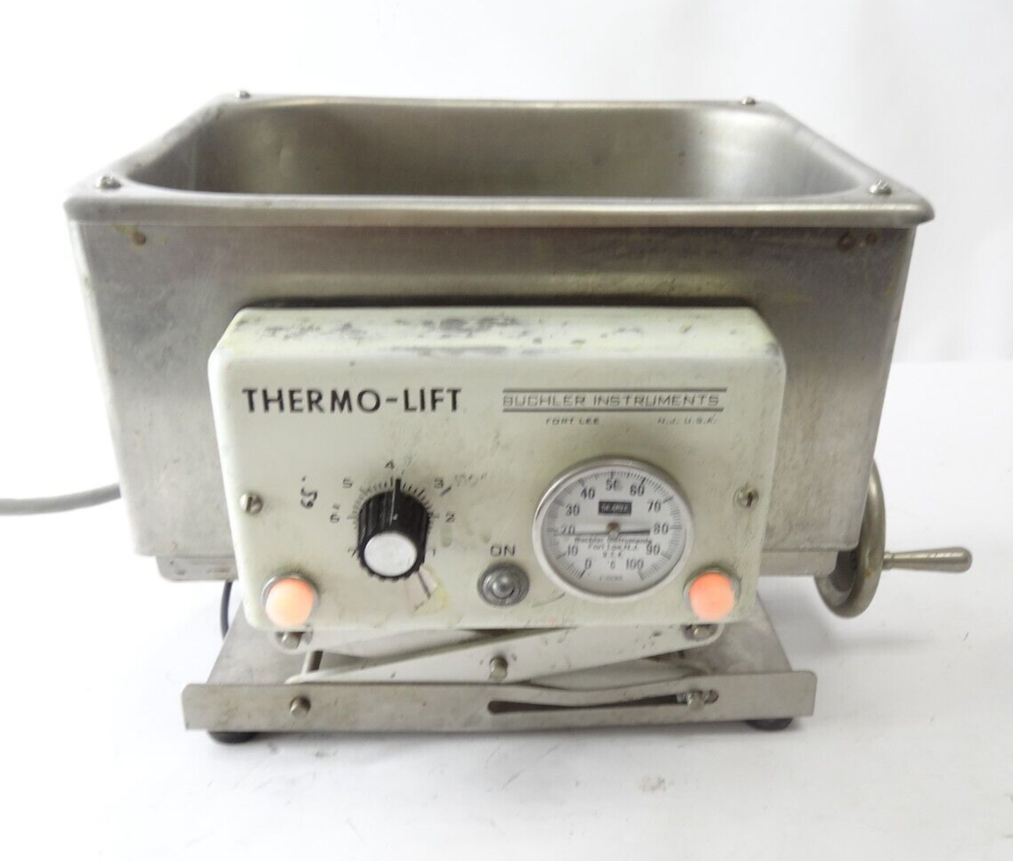 Buchler Instruments Thermo-Lift Raising Lift Heated Water Bath - Tested ...