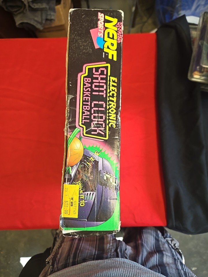 Vtg 1997 Neon Nerf Sports Electronic Shot Clock Basketball 90s Kenner ...