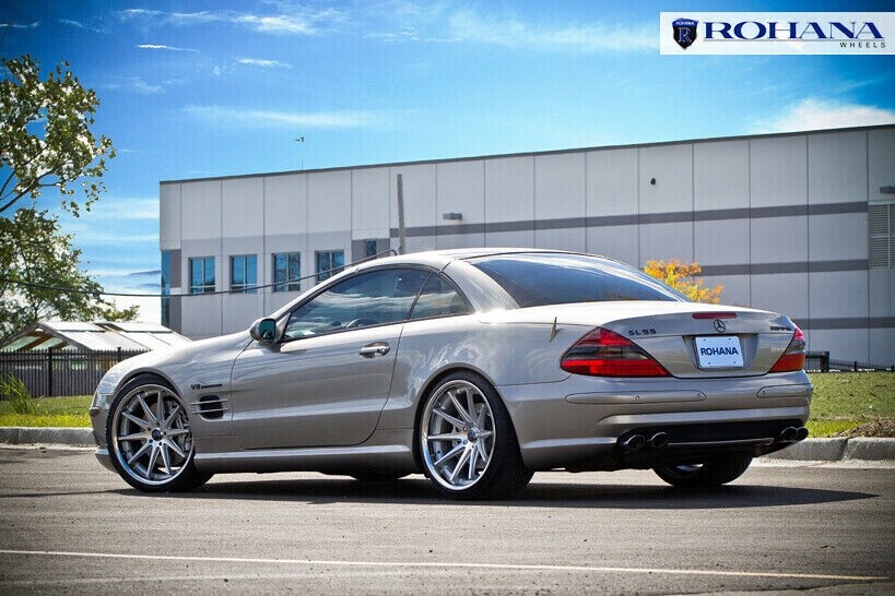 20” ROHANA RFC10 MACHINED SILVER WHEELS FOR MERCEDES R230 SL500 SL550 ...