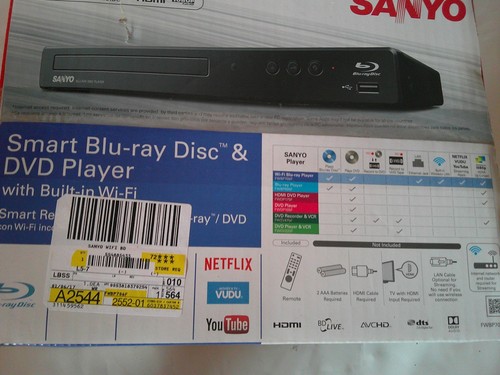 Sanyo Smart Blu-Ray Player WiFi Model FWBP706F & HDMI Open Box | eBay