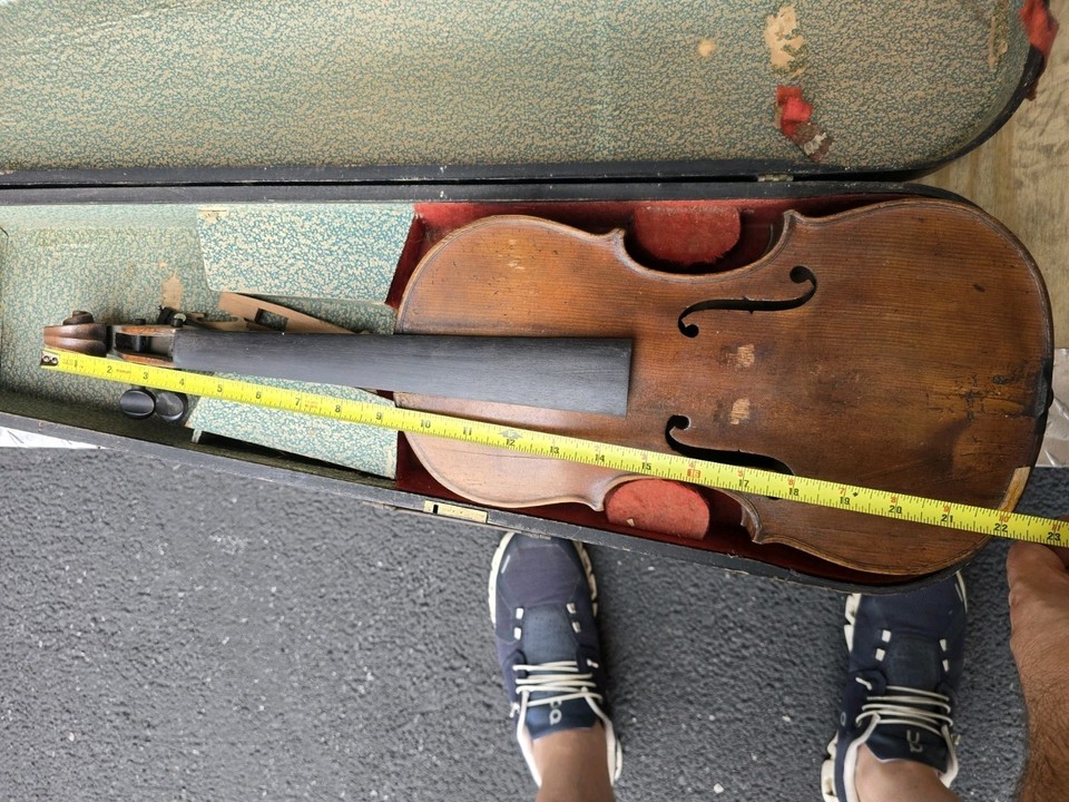 Antique HOPF German Violin With Pattern On Back | eBay
