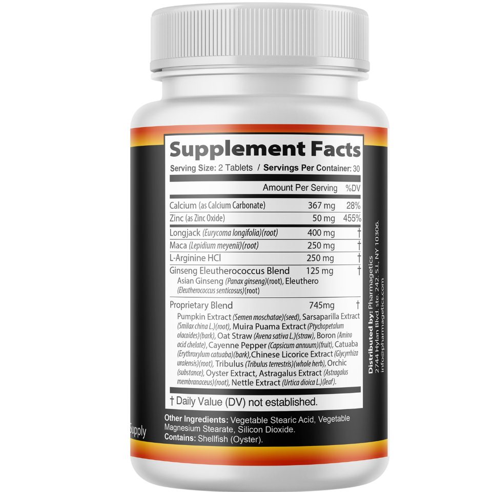 Titan Vigor Male Enhancement Supplement, Vitality Support- 60 Tablets ...