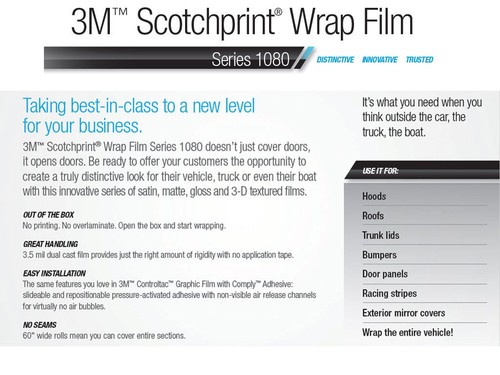 3M Car Film Vinyl 1080 Automotive Wrap Sheet Roll Gloss Charcoal ...