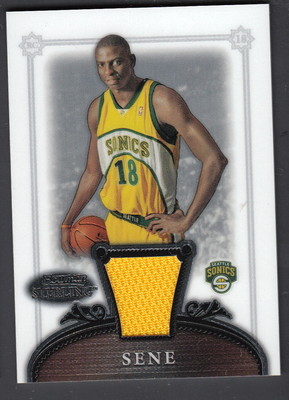 Saer Sene 2006-07 Bowman Sterling Jersey Card # 51 Supersonics | eBay