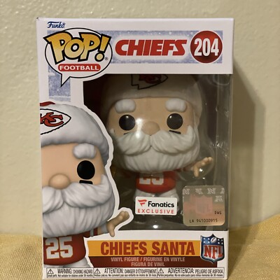 Funko POP! NFL Football - Kc Chiefs Santa Claus W/protector SOLD OUT | eBay