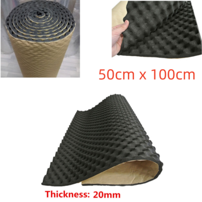 20mm Thick Car Sound Deadener Noise Insulation Deadening Foam Mat Pad ...