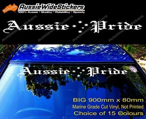 AUSSIE PRIDE Southern Cross Windscreen Stickers BNS 4x4 Ute BIG 900mm ...