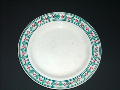 Early Small 7 5/8" Stick Spatter Spatterware Dessert Plate ...