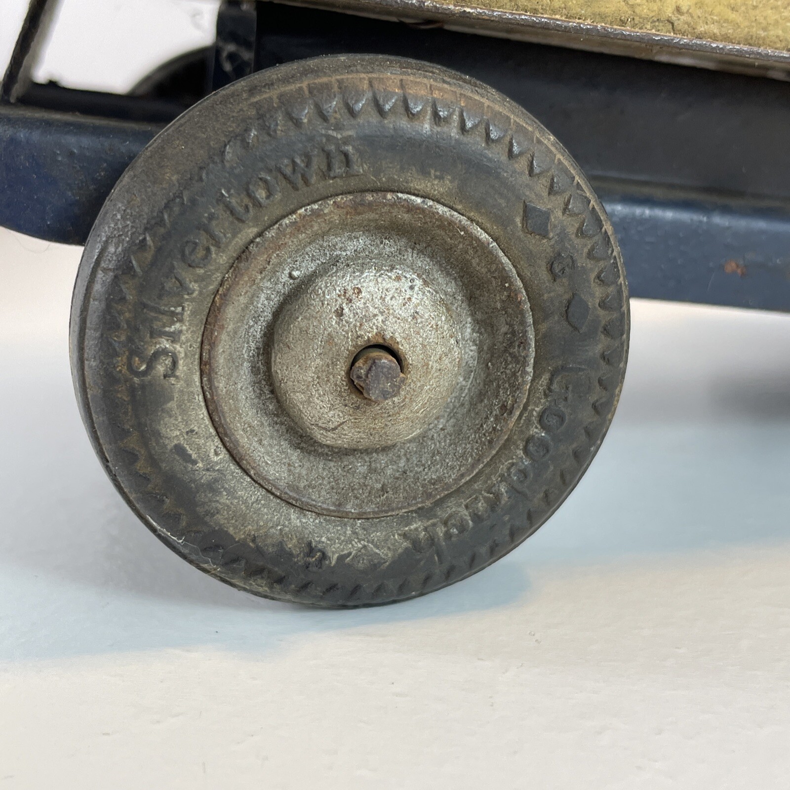 Vintage Metalcraft Pressed Steel Box Truck For Restoration W Goodrich ...