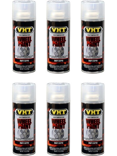 6 x VHT Mag Wheel High Heat Paint Aerosol Spray Clear Coat SP184 | eBay