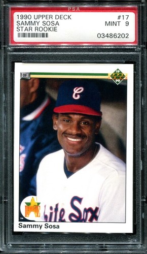 1990 Upper Deck Sammy Sosa #17 Rookie RC PSA 9 | eBay