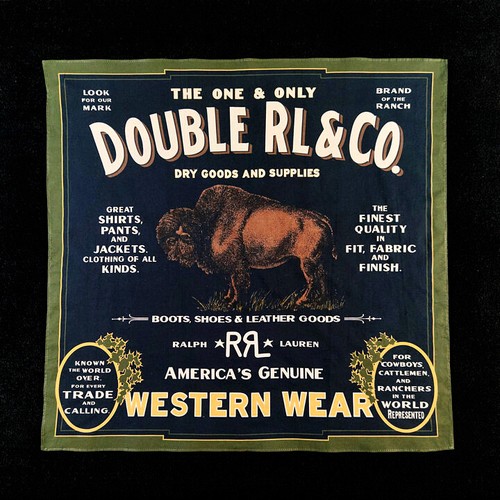 Double RL RRL Vintage Inspired Print Bandanna Scarf | eBay