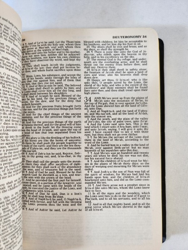 Holy Bible KJV Red Letter Dictionary Study Helps Old & New Testaments ...