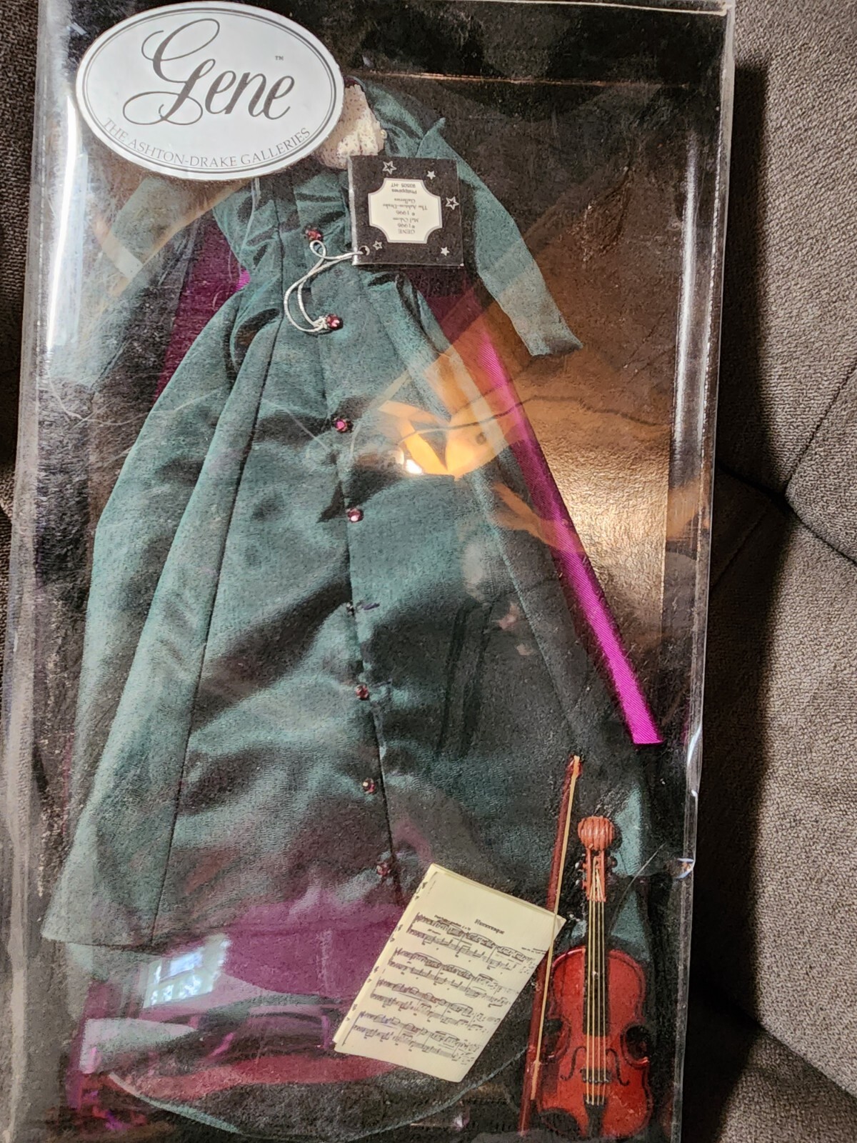 16” Ashton Drake Gene Outfit Crescendo Emeralds Green Gown Violin | eBay