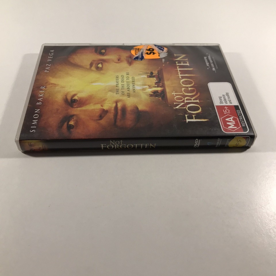 Not Forgotten DVD Ex Rental Movie R4 NTSC Simon Baker Paz Vega Claire ...