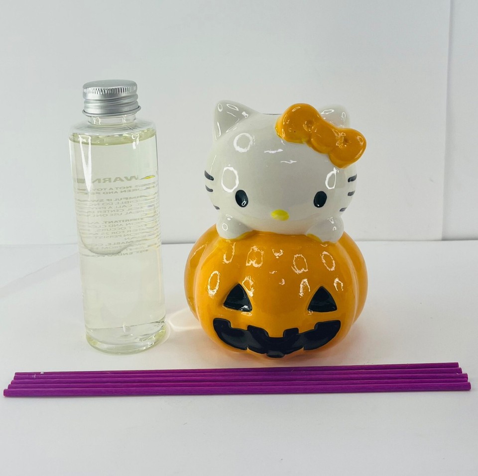 Hello Kitty Halloween Pumpkin Ceramic Reed Diffuser | eBay