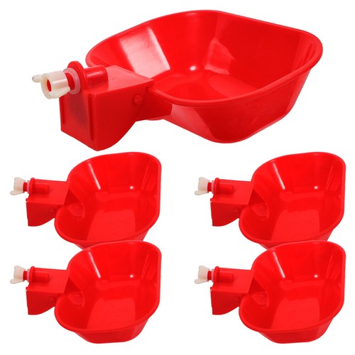 5 Pcs Geese Quail Watering Cups Automatic Feeder Baby Poultry Waterer ...