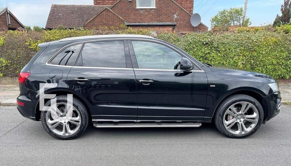 FOR AUDI Q5 SIDE STEPS RUNNING BOARDS OEM STYLE ALUMINUM + ABS PAIR ...