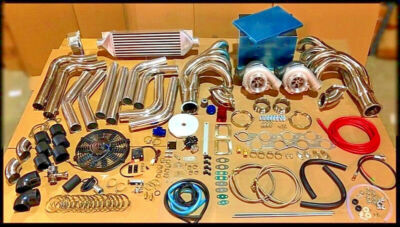 BBC T4 TWIN TURBO KIT FOR GMC GM CHEVY BIG BLOCK 427 454 396 502 572 ...