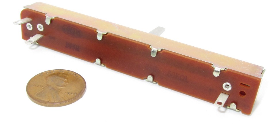 60mm Alps 50K Slide Pot, Mid Detent 4BM Linear Taper Travel ...