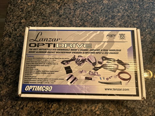 Lanzar Opti-Drive 700 Watt Speaker System with Pair of 3'' Weatherproof ...