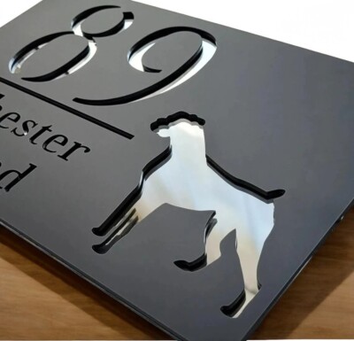 Large House Number Plaques House Door Number Signs Matt Address Plaques ...