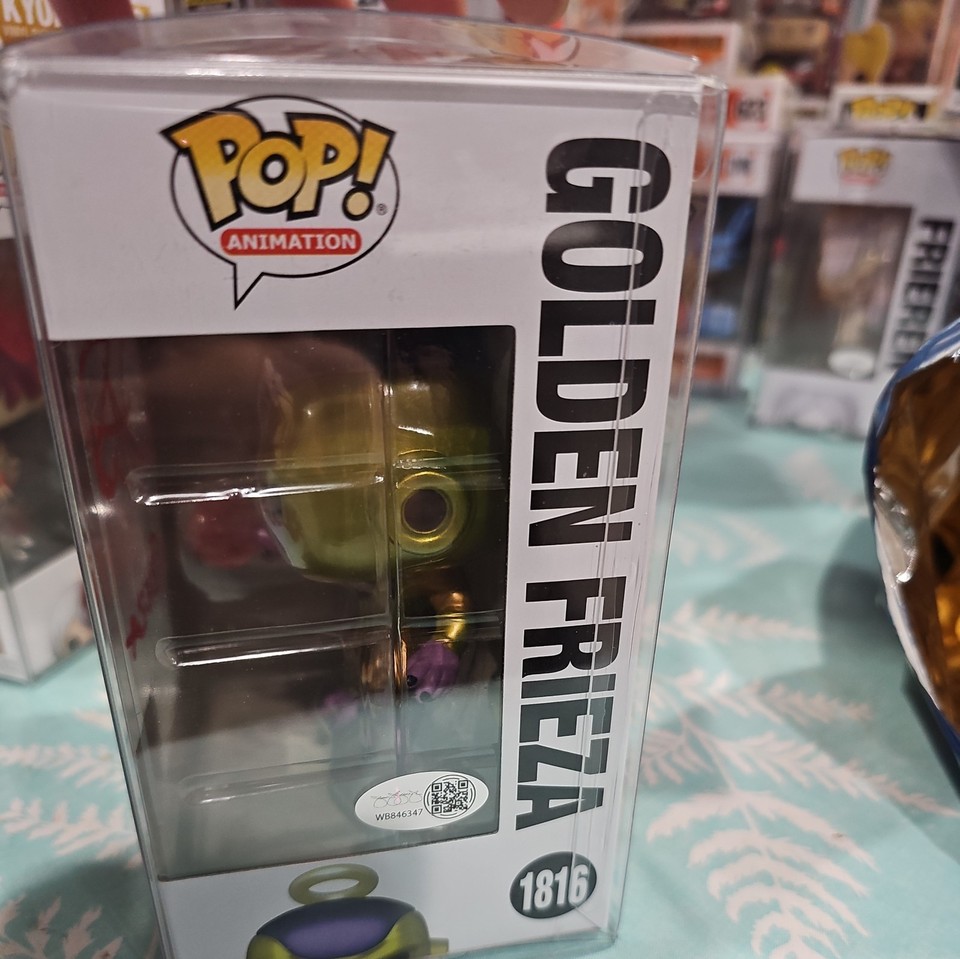 Funko Pop! Dragonball Z Super Golden Frieza #1816 CC Signed by Daman ...