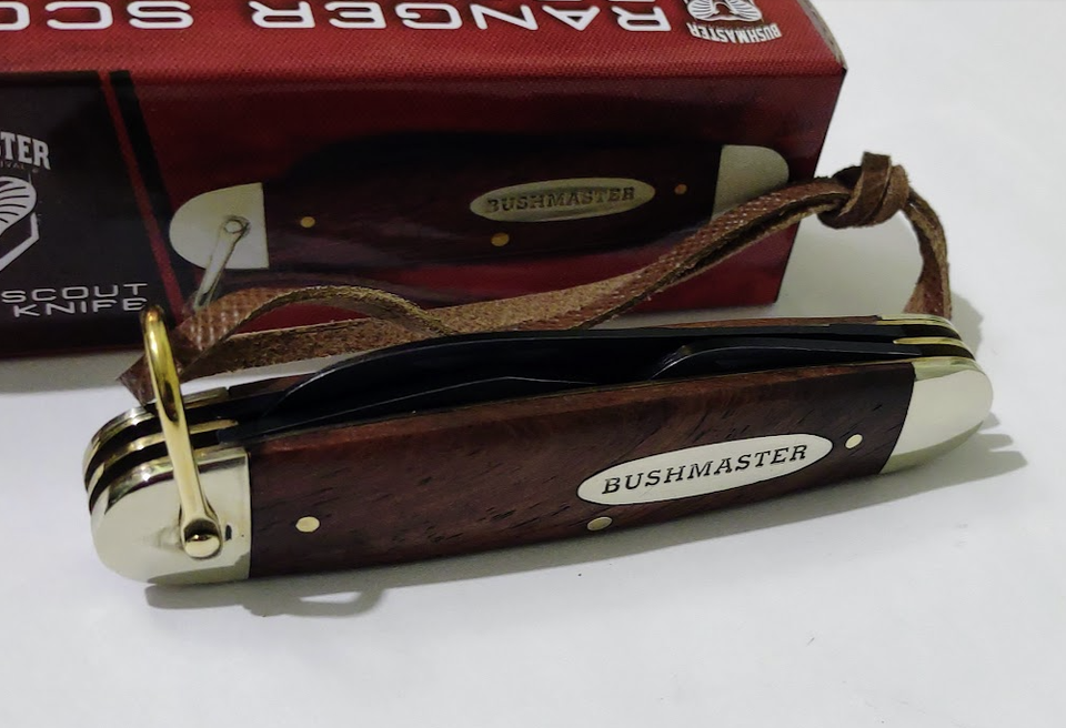 BUSHMASTER CAMP KING HOBO HUNTING POCKET KNIFE SCOUT W/ BAIL AWL !!! | eBay