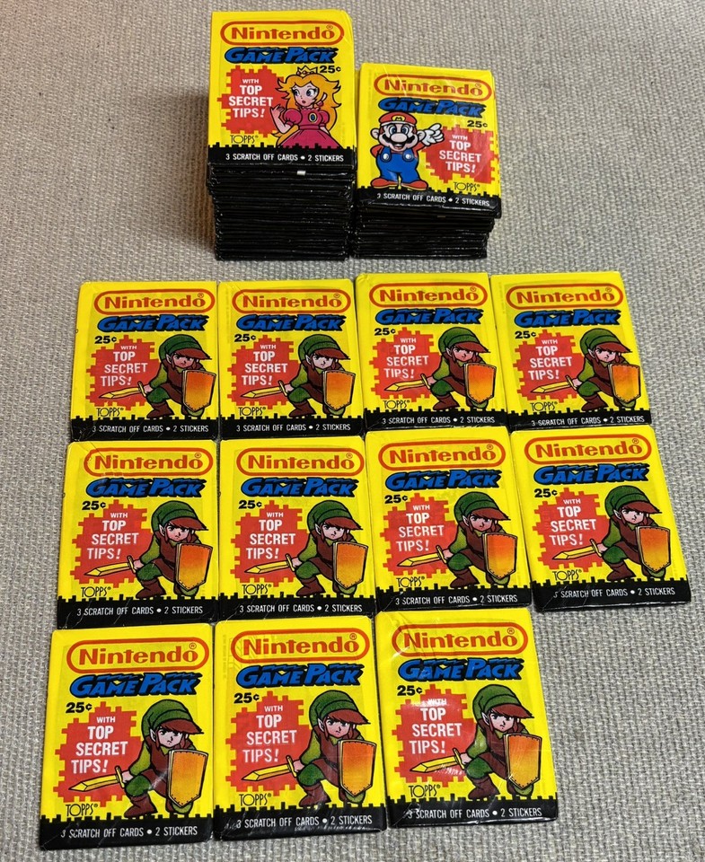 1989 Nintendo Game Packs Wax Box 48 Sealed Packs Super Mario | eBay