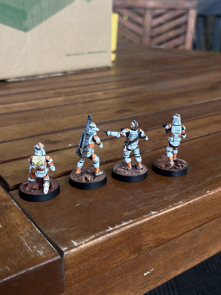 Professionally Painted Star Wars Legion 212th Clone Squad | eBay