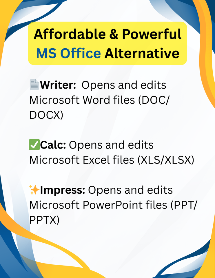 Open Office Software Suite for Windows - USB - Word Processing - Home ...