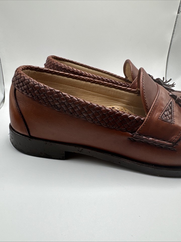 Allen Edmonds Men's Walnut Brown Leather Maxfield Tassel Loafers Size ...