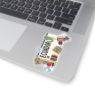 Ecuador Sticker Ecuadorian Flag Stickers Travel Sticker Laptop Decal ...