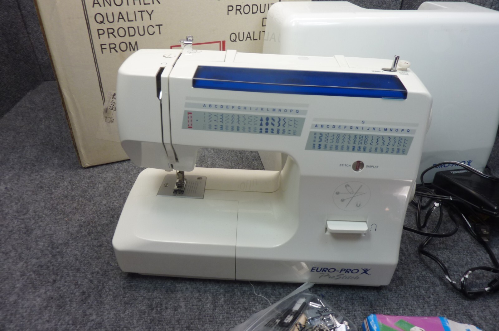 Euro-Pro 8135H Pro Stitch Sewing Machine Serger Quilting Monogramming w ...