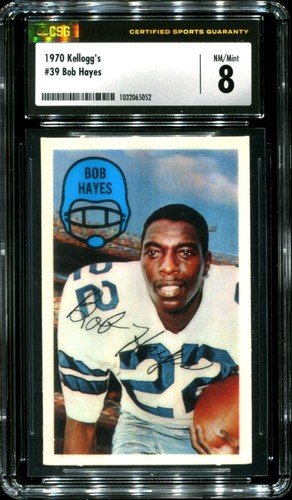 1970 Kellogg's #39 BOB HAYES DALLAS COWBOYS HOF CSG 8 NM/Mint | eBay